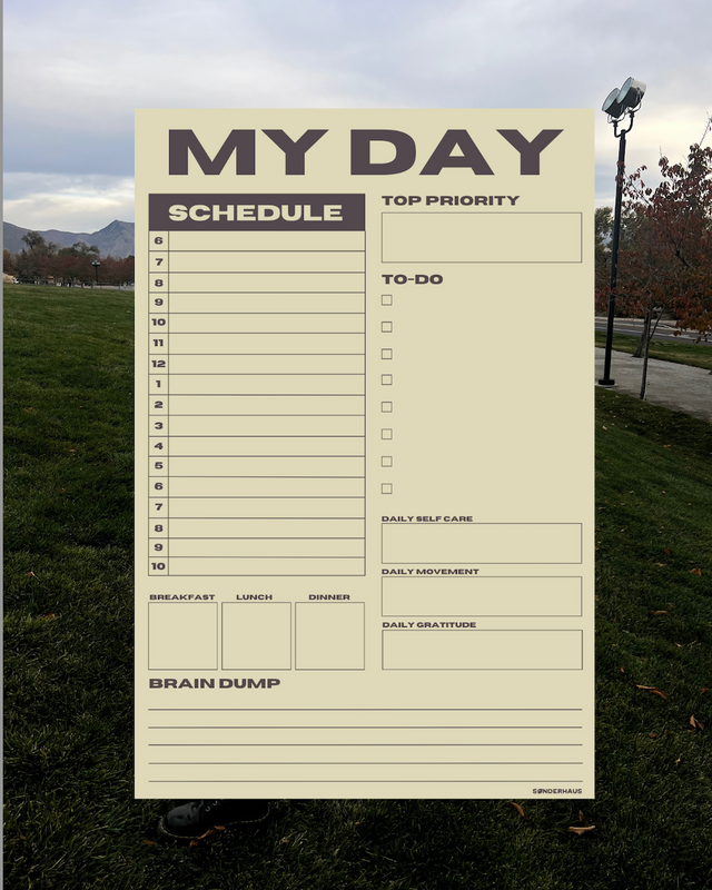 Daily Planner Pad – sønderhaus